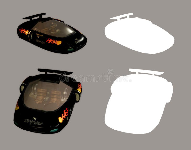 Space Car stock illustration. Illustration of scifi, poser - 1862160