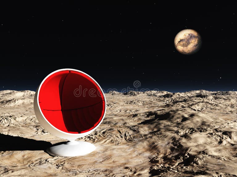 Space chair stock illustration. Illustration of night - 13705501