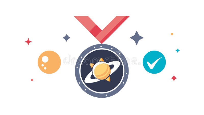 Space Challenge Medal Planet XMark Abstract Award, Vector Design ...