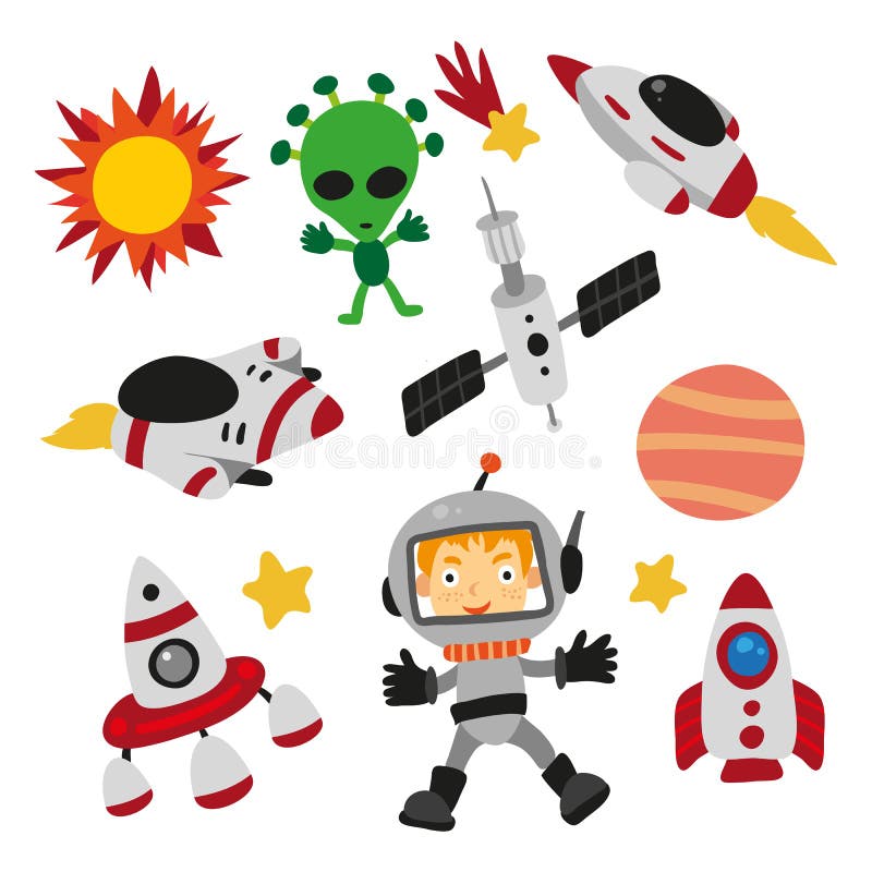 Space character design stock vector. Illustration of cute - 118625615