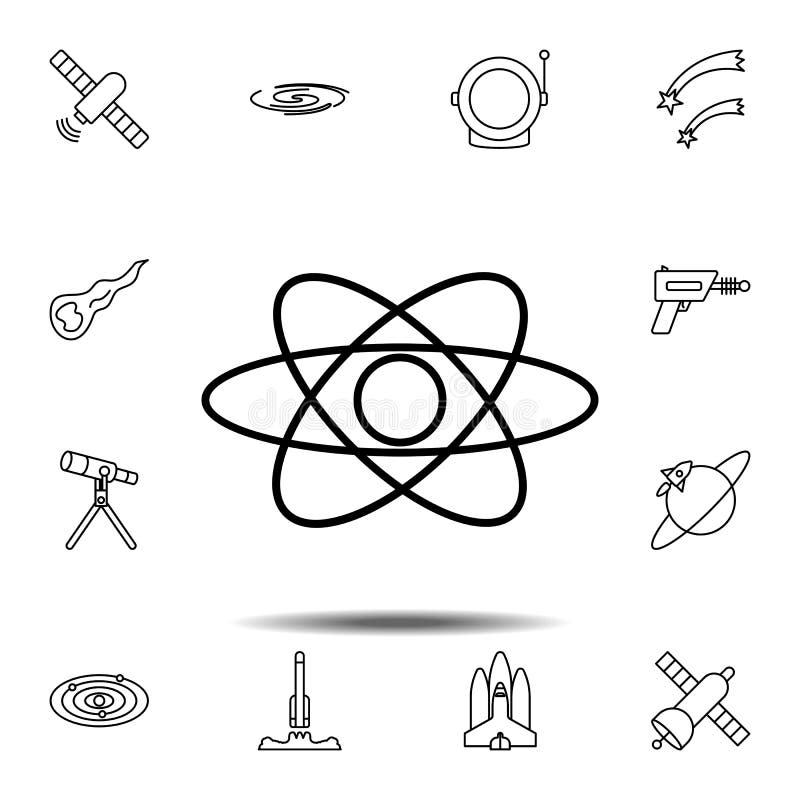 Space, Chemistry, Physics Icon. Simple Thin Line, Outline Vector of ...