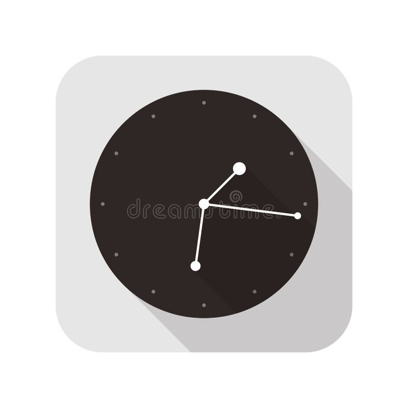 Space Clock Flat Fashion Icon Design, Watch Icon, Vector Stock Vector ...