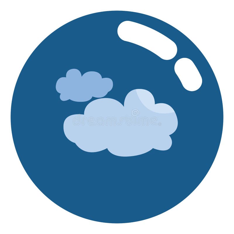 Space Clouds and Planets stock illustration. Illustration of atmosphere ...