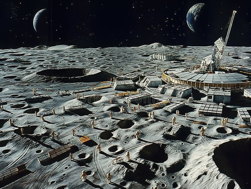 Space Colony on the Moon, Construction of Settlements on the Moon ...