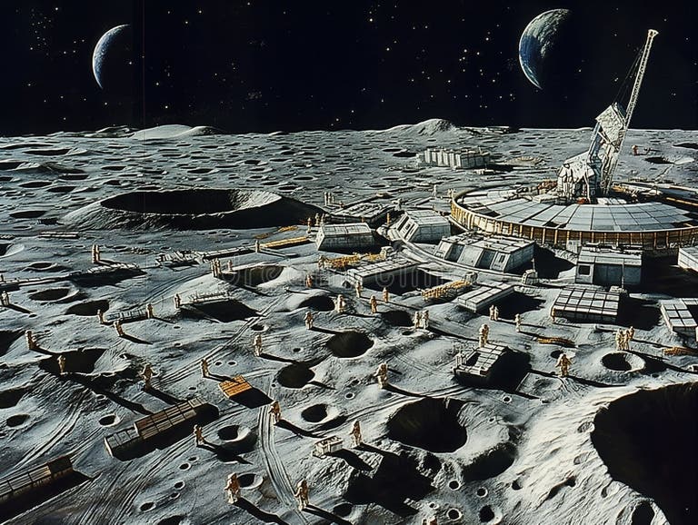 Space Colony on the Moon, Construction of Settlements on the Moon ...