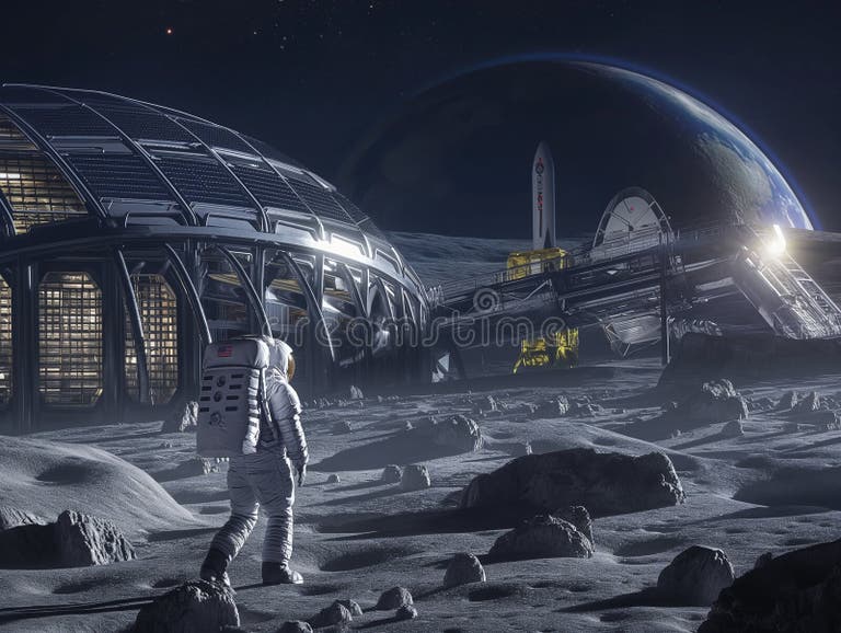Space Colony on the Moon, Construction of Settlements on the Moon ...