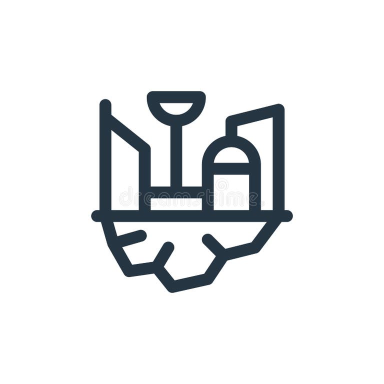 Space Colony Vector Icon. Space Colony Editable Stroke Stock Vector ...