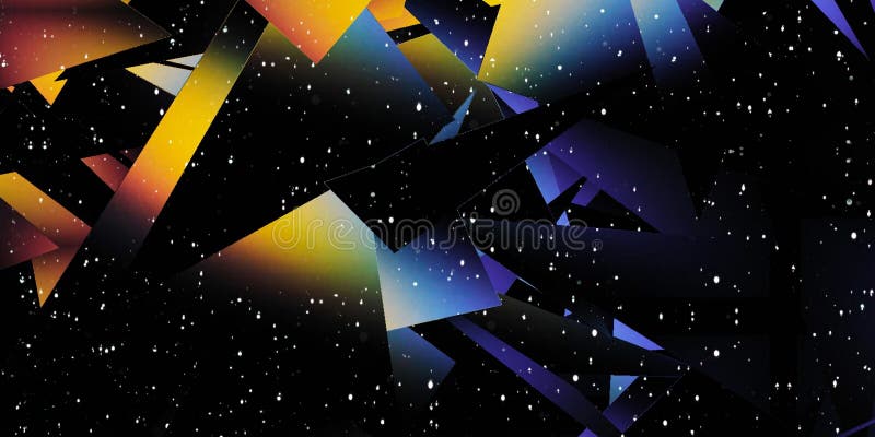 Space Colors Abstract Background Shapes and Blurs Stock Illustration ...
