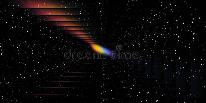 Space Colors Abstract Background Shapes and Blurs Stock Illustration ...