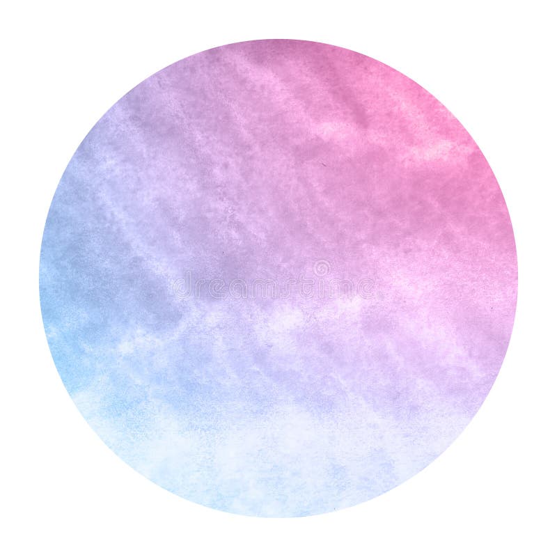 Space Colors Hand Drawn Watercolor Circular Frame Background Texture ...