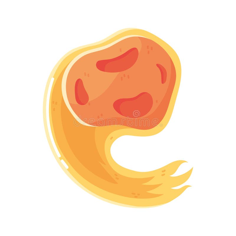 Space Comet Galaxy Astronomy Cartoon Style Stock Vector - Illustration ...