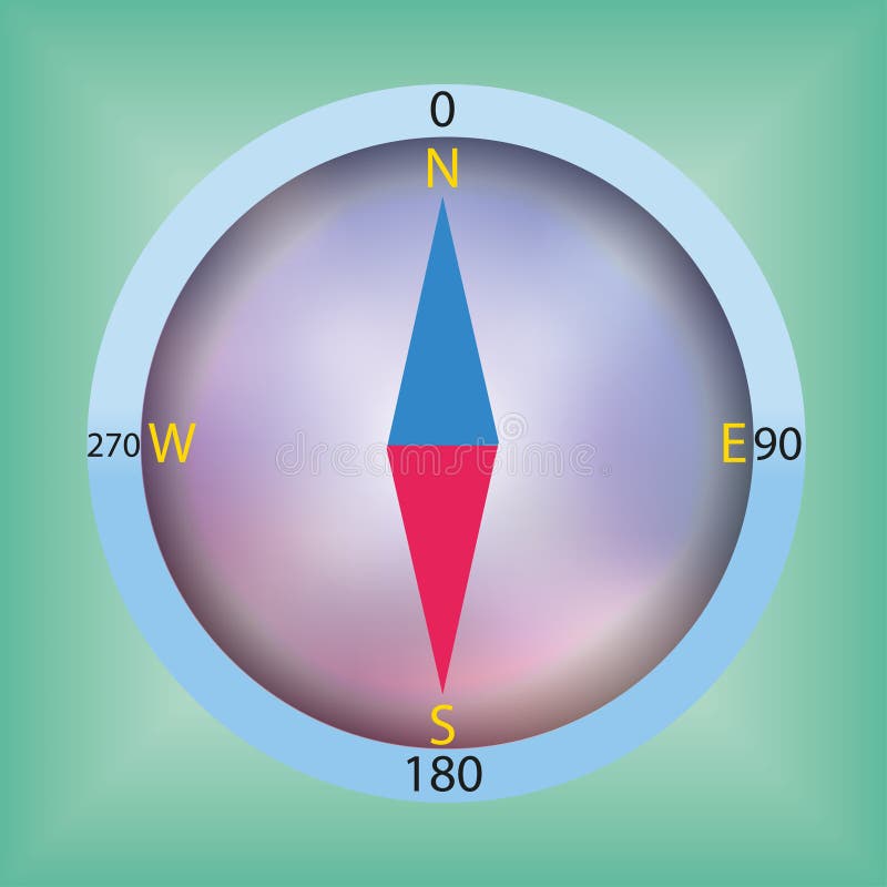Space compass stock illustration. Illustration of isolated - 131805815