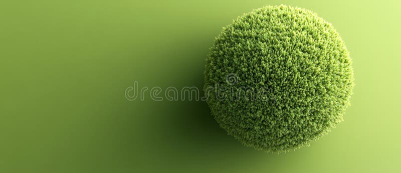 Space Concept for Environmental Awareness with Green Planet, Creative ...