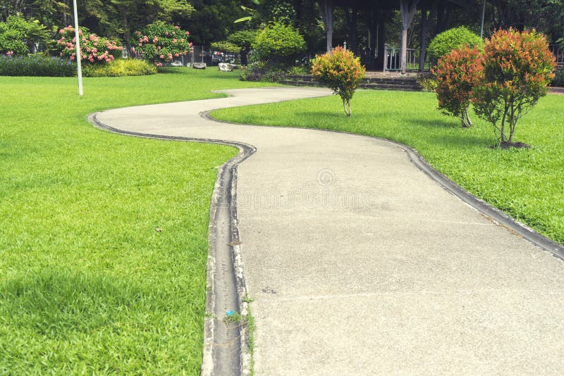 Space and Concrete Floor in Public Park Stock Photo - Image of concepts ...