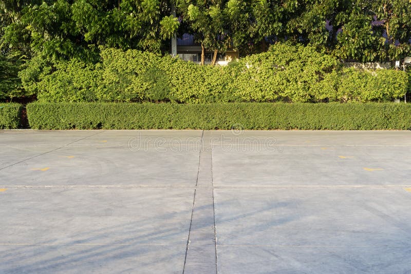 Space and Concrete Floor in Public Park Stock Photo - Image of road ...