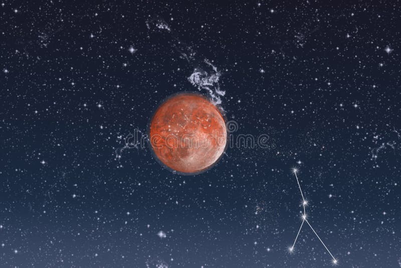 Space.Constellation of Cancer Stock Illustration - Illustration of ...