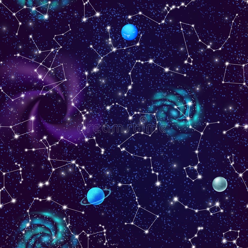 Space seamless pattern stock vector. Illustration of planets - 40637729