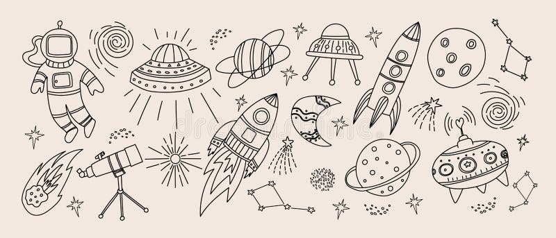 Cartoon Rocket Lineart Stock Illustrations – 134 Cartoon Rocket Lineart ...