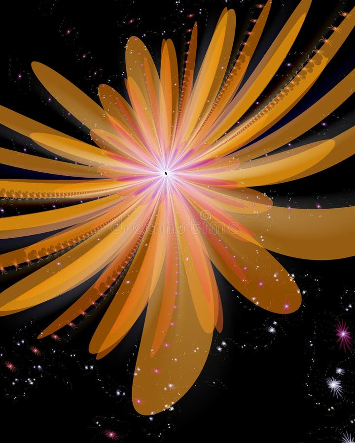 Space daisy stock illustration. Illustration of abstract - 1422018