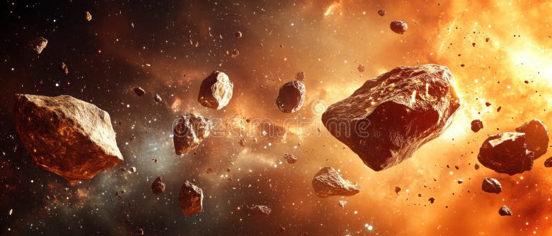 Space Debris Floating in Low Orbit Captured in a Cinematic Hyper ...