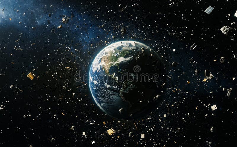 Space Debris and Satellites in 3D - High Quality Digital Space Art in ...