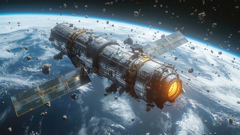 Space Debris Threatening Planet Earth . the Concept of Global Pollution ...