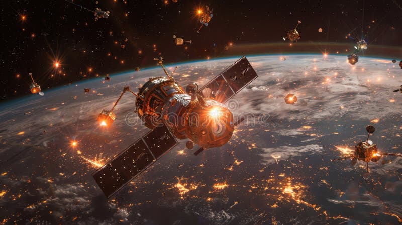 Space Debris Threatening Planet Earth . the Concept of Global Pollution ...