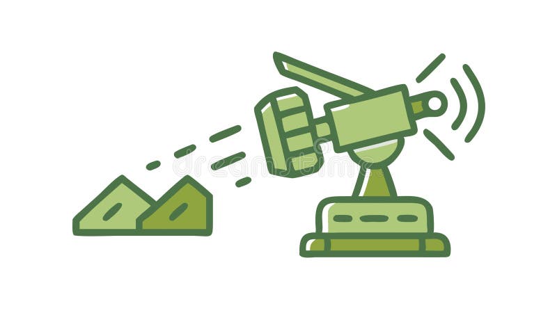 Space Defense System: Satellite Communication Icon, Vector Design ...