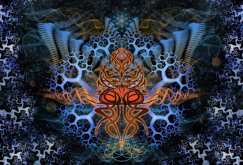 Space depth stock illustration. Illustration of cyberspace - 90086081