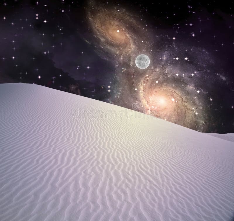 Space Desert stock illustration. Illustration of beauty - 155159140
