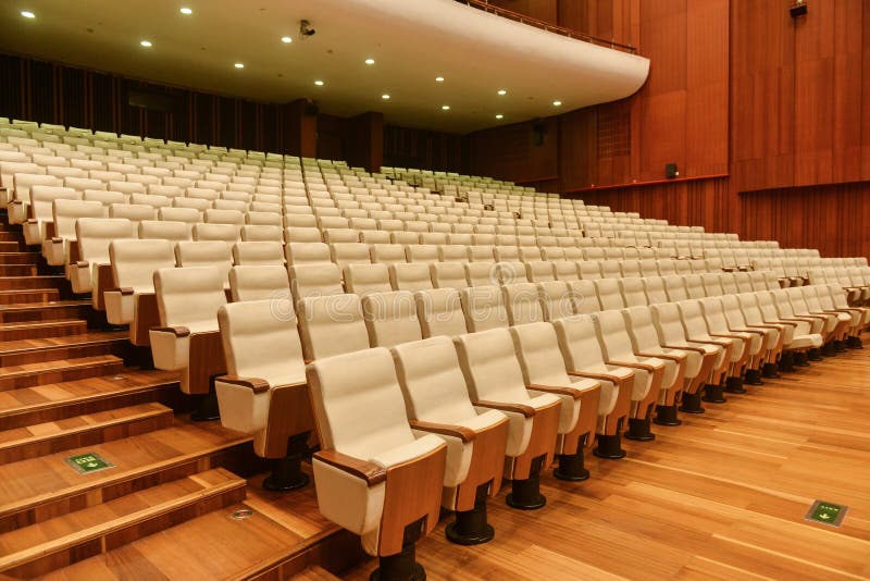 Rows of Seats in Theater Cinema Stock Image - Image of frame, bulb ...