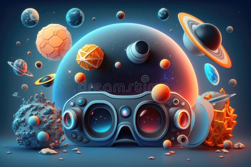 Space Design with Realistic 3d Planets and Space Asteroids and Comets ...