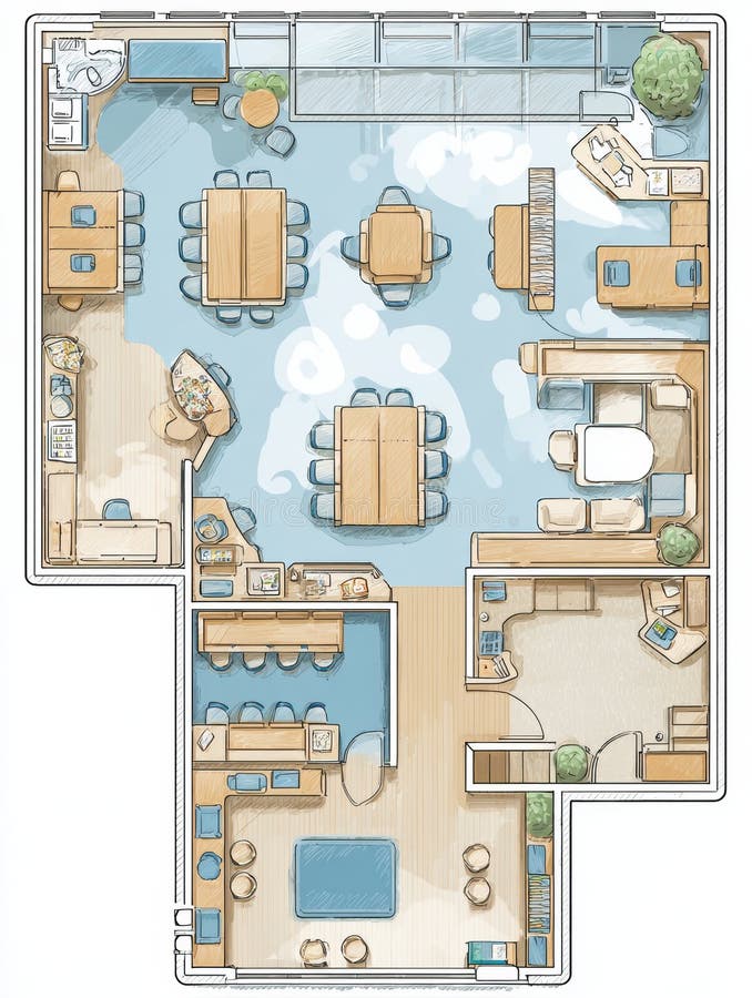 Space Designed for Autism Support Featuring Calming Colors and Symbols ...