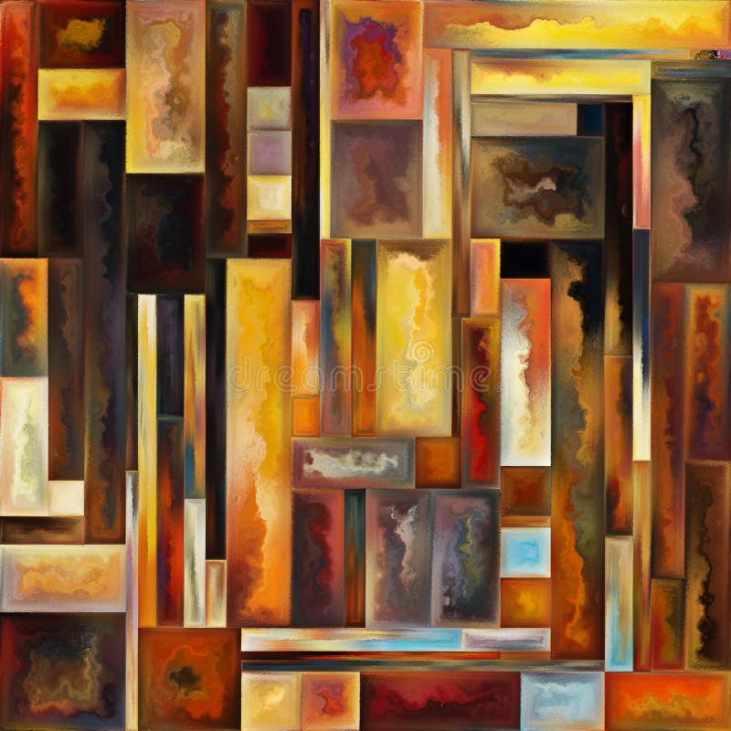 Space Division in Art stock illustration. Illustration of color - 166700399