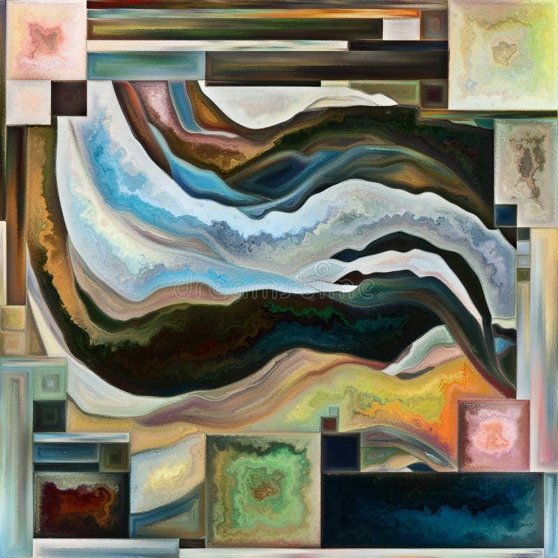 Space Division in Art stock illustration. Illustration of color - 167365736