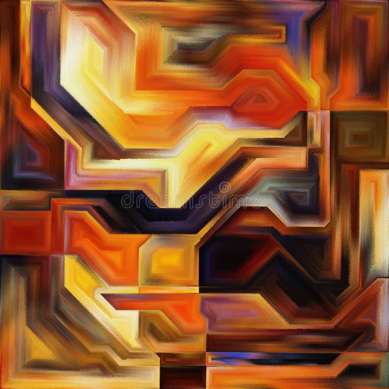 Space Division in Art stock illustration. Illustration of painting ...