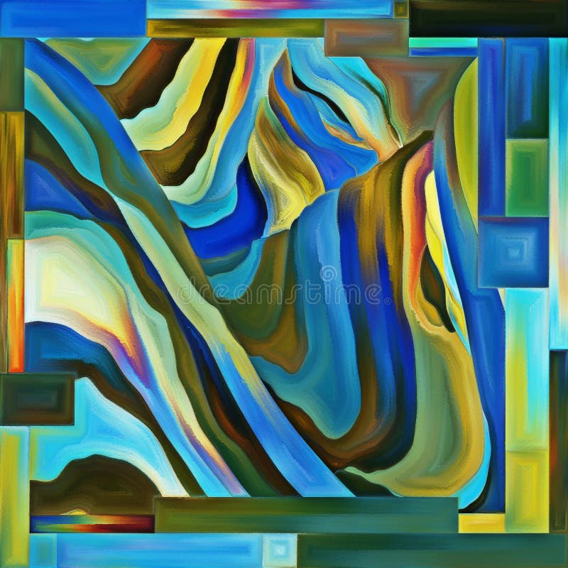 Space Division in Art stock illustration. Illustration of design ...