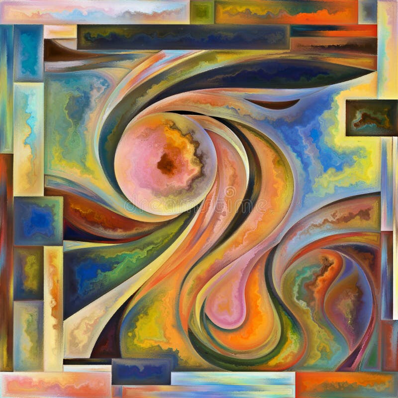 Space Division in Art stock illustration. Illustration of layout ...