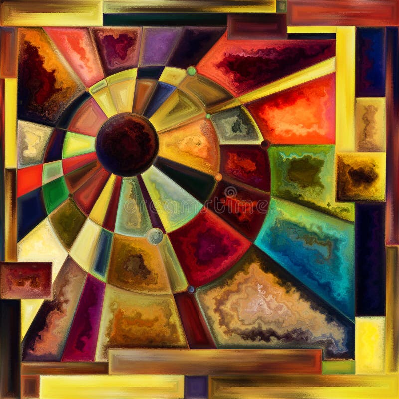 Space Division in Art stock illustration. Illustration of shape - 186827174