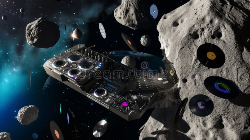 Galactic DJ Experience stock photo. Image of station - 313459208