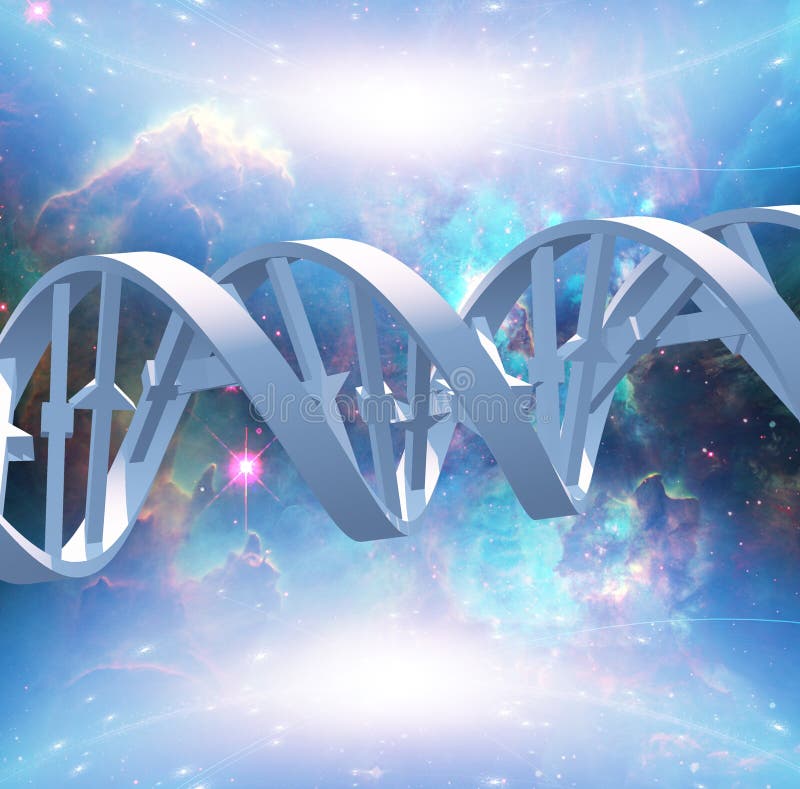 Space DNA stock illustration. Illustration of biology - 194075661