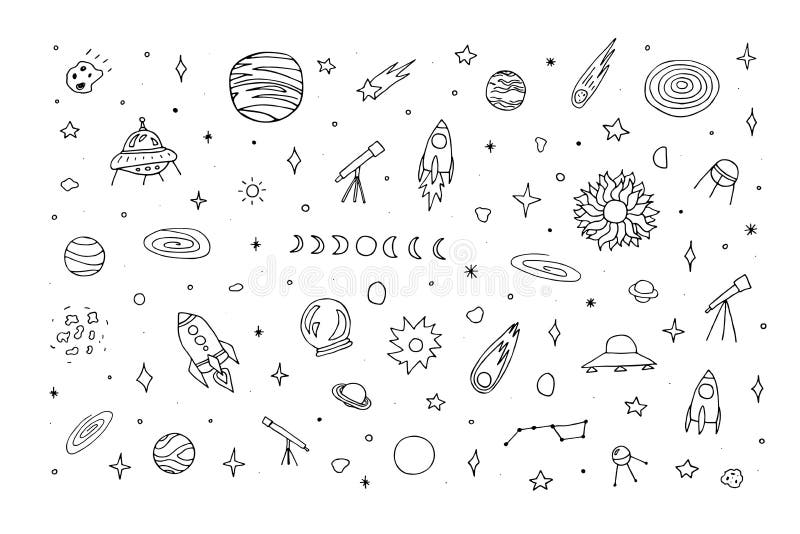 Outline Astronomical Objects Stock Illustrations – 62 Outline ...