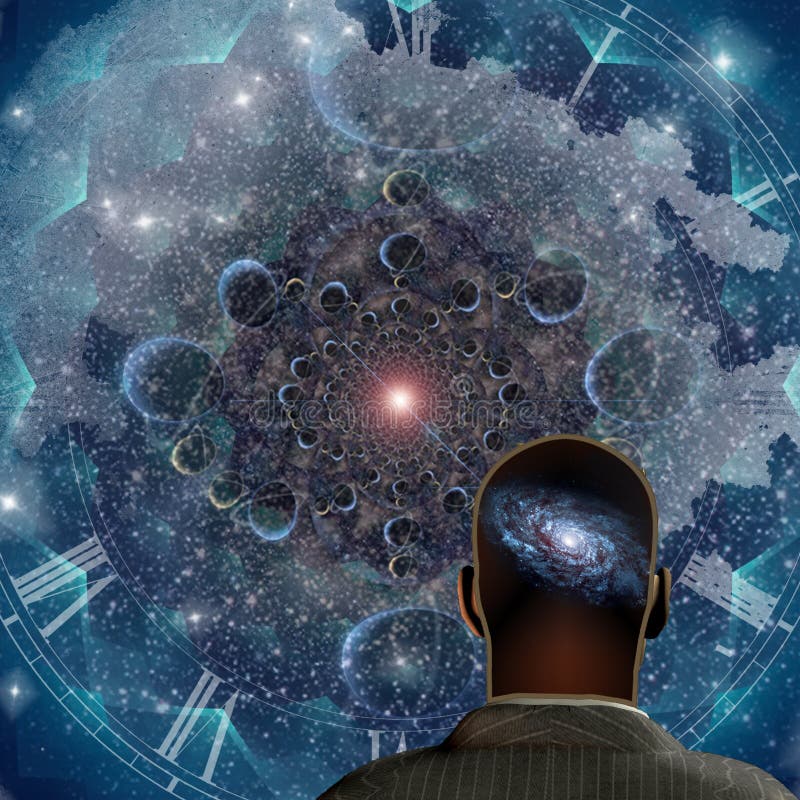 Galaxy Mind stock illustration. Illustration of education - 17208195