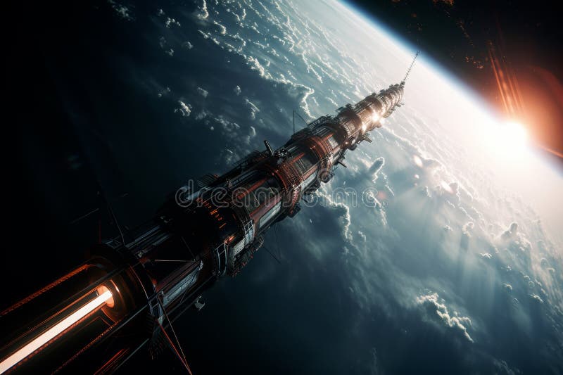Space Elevator Connecting Earth To a Space Station in Orbit. Focus on ... Space Elevator Connecting Earth To a Space Station in Orbit. Focus on ...
