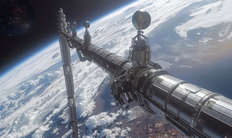 A Space Elevator Extending from Earth To a Geostationary Orbit Station ...