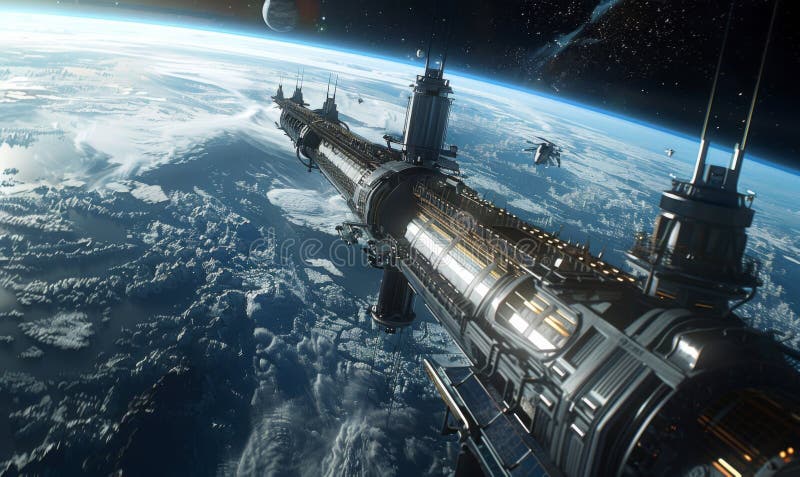 A Space Elevator Extending from Earth To a Geostationary Orbit Station ...