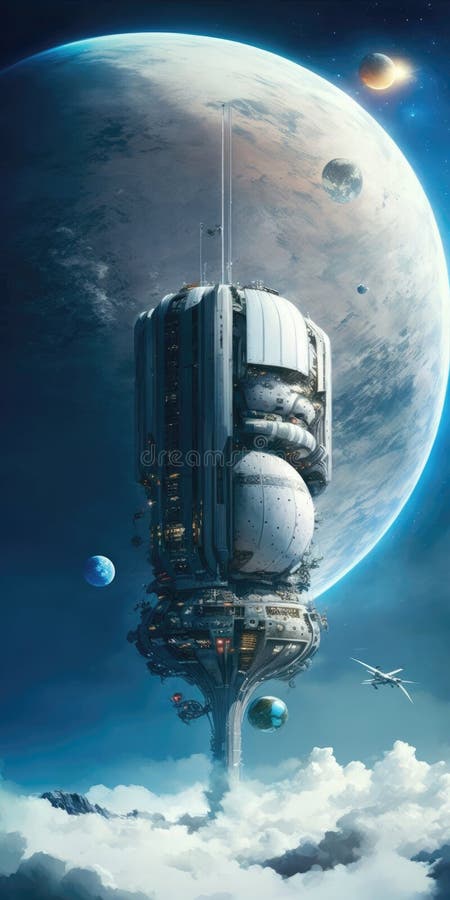 Space Elevator Reaching New Heights Gravitational Force Mobile ...