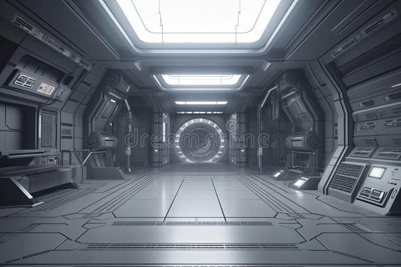 Space Environment, Ready for Comp of Your Characters.3D Rendering Stock ...