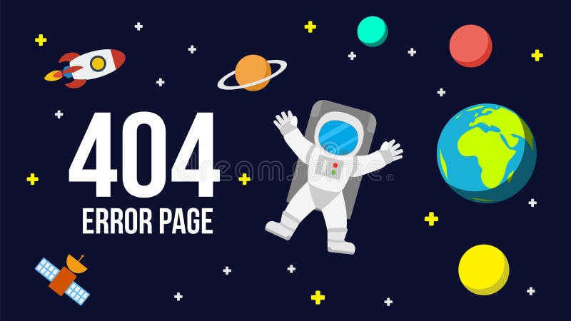 Spaceman stars and planets stock vector. Illustration of ribbon - 77520665