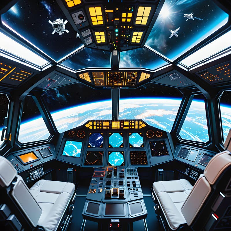 "Space Exploration: Advanced Cockpit Technology for Intergalactic ...